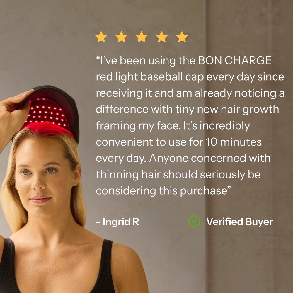 BON CHARGE Red Light Cap | Boost Hair Health & Growth – Bon Charge