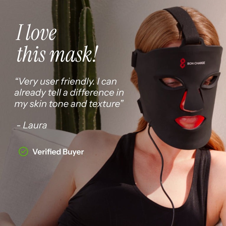 Best Red Light Face Mask | Younger-Looking Skin | BON CHARGE – Bon Charge